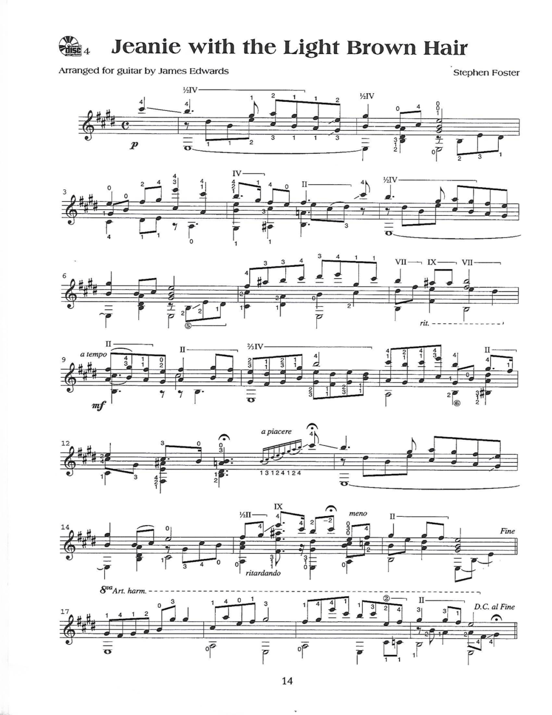 Jeanie with the Light Brown Hair - James Bishop-Edwards